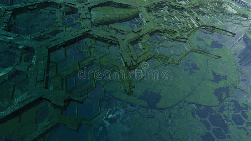 Illustration - Alien Planet Landscape,beautiful Forest the Surface of ...