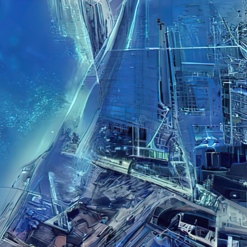 Illustration - Alien Sci-fi City Stock Illustration - Illustration of ...