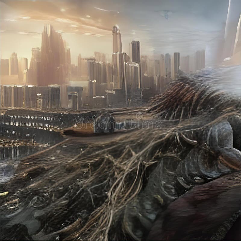 Illustration - Alien Sci-fi City Stock Illustration - Illustration of ...