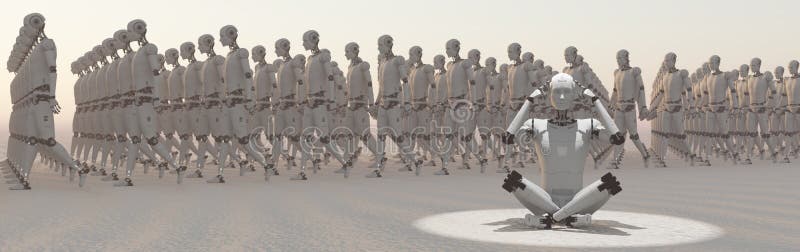 Android Expressing Individual Thought Concept Stock Illustration ...