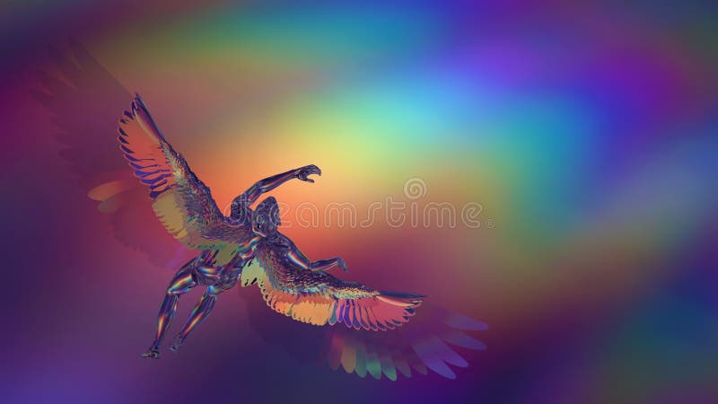 Angels in the astral space stock photo. Image of esoteric - 266094314