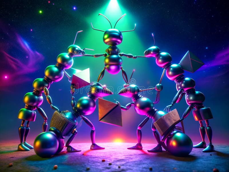 3d Illustration of an Ant in a Cave. 3d Rendering AI Generated Stock ...