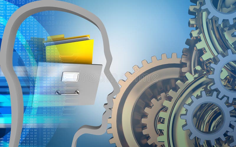 3d archive stock illustration. Illustration of open - 101493328