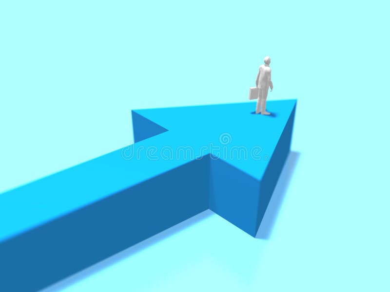 3D illustration of arrow stock illustration. Illustration of upward ...