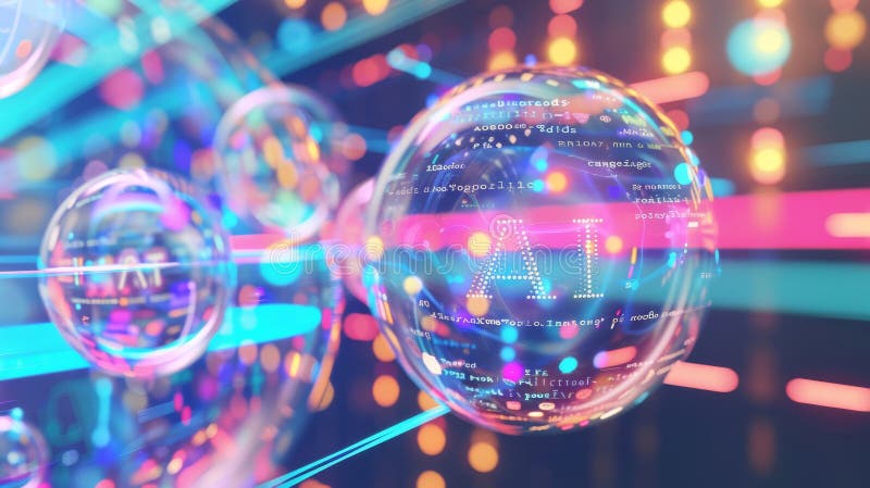 3d Illustration for Artificial Intelligence Concept.Digital ...