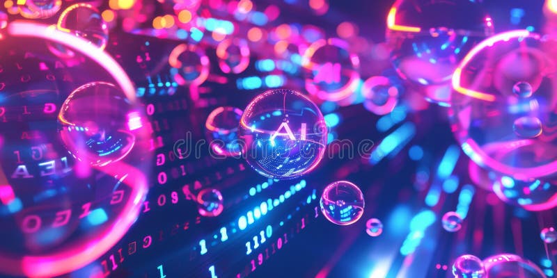 3d Illustration for Artificial Intelligence Concept.Digital ...