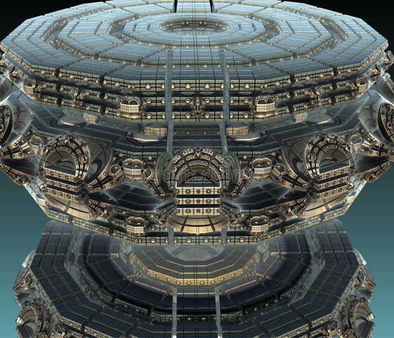 3D Illustration Artwork of Virtual Scenery Stock Illustration ...