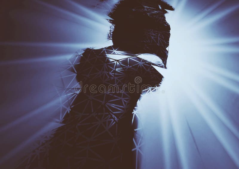 3d Illustration of the Back View of a Running Businessman Stock ...