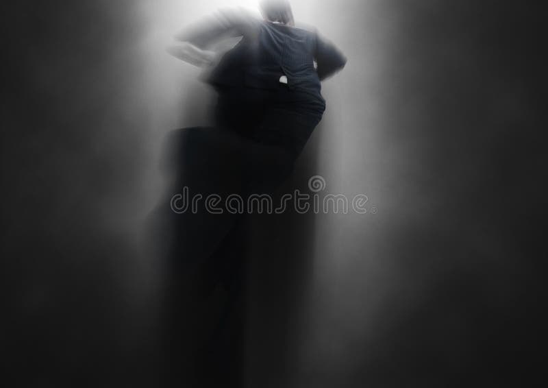 3d Illustration of the Back View of a Running Businessman Stock ...