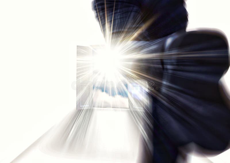 3d Illustration of the Back View of a Running Businessman Stock ...