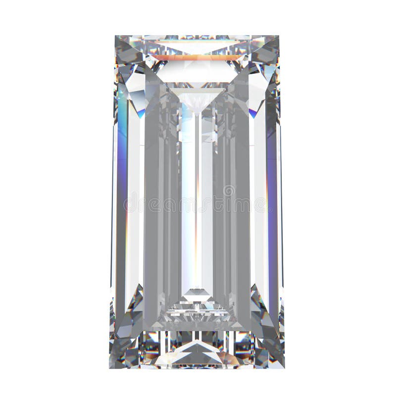 Baguette Cut Diamond stock illustration. Illustration of wealth - 34577164