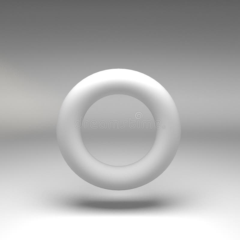 3d Illustration Basic Geometric Shapes Stock Illustration ...