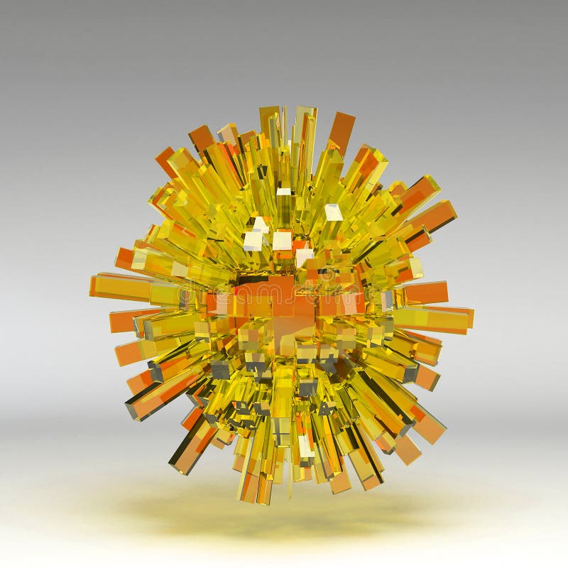 3d Illustration Basic Geometric Shapes Stock Illustration ...