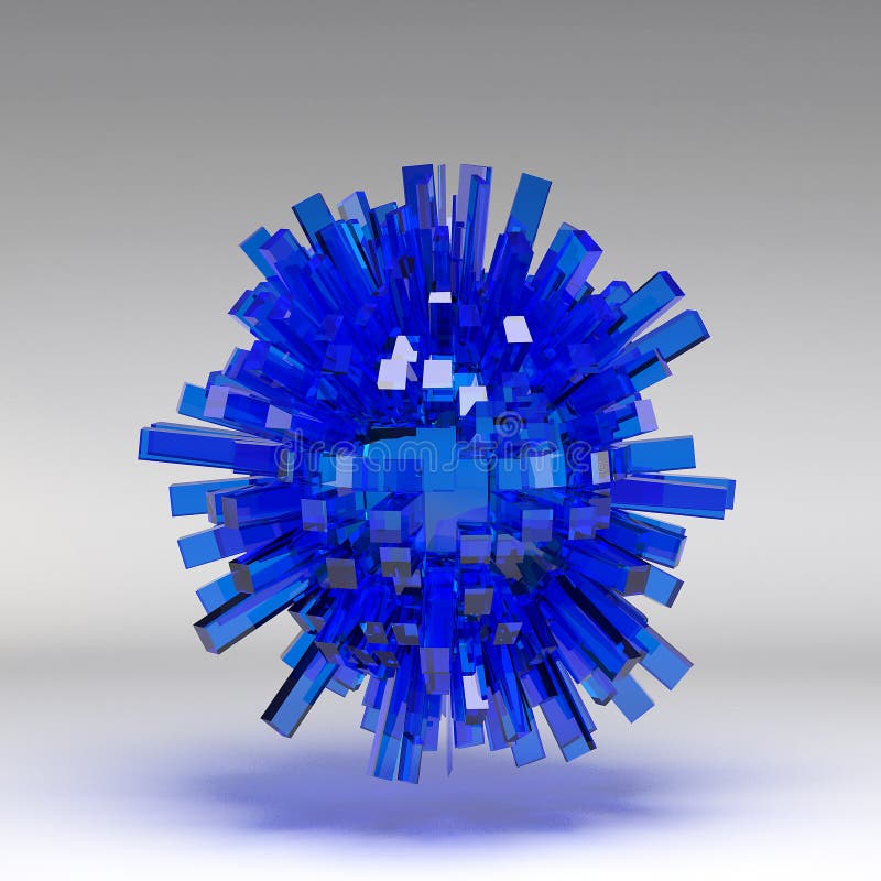 3d Illustration Basic Geometric Shapes Stock Illustration ...