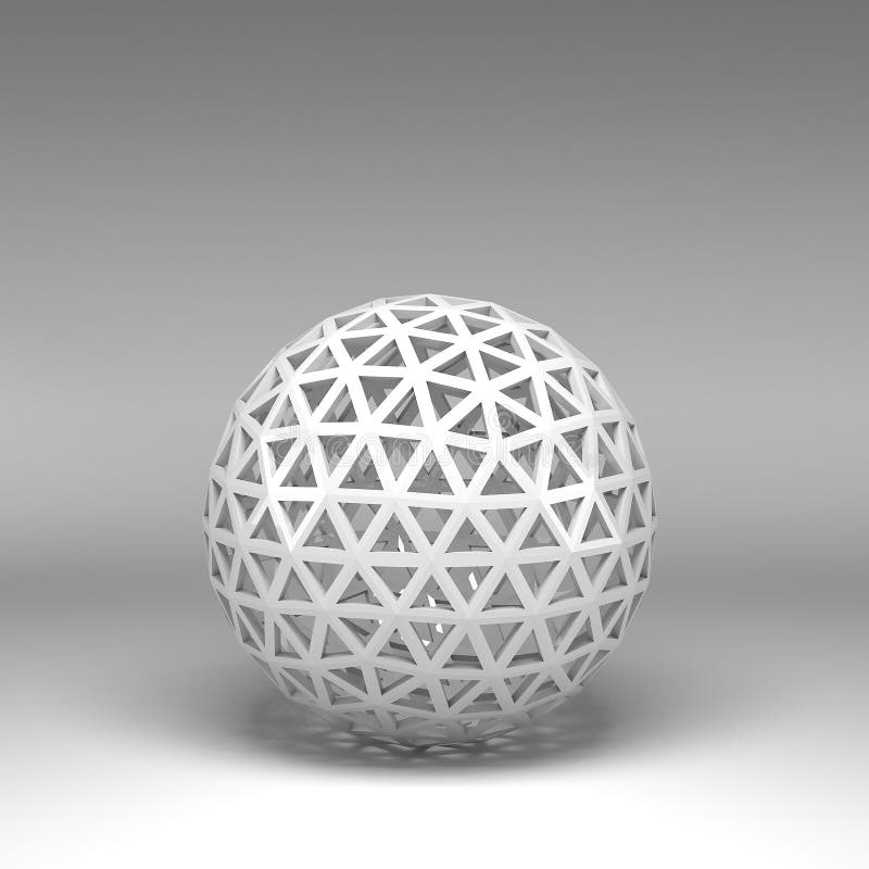 3d Illustration Basic Geometric Shapes Stock Illustration ...