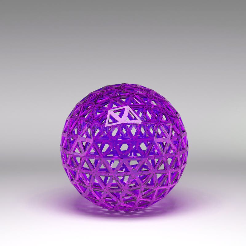 3d Illustration Basic Geometric Shapes Stock Illustration ...