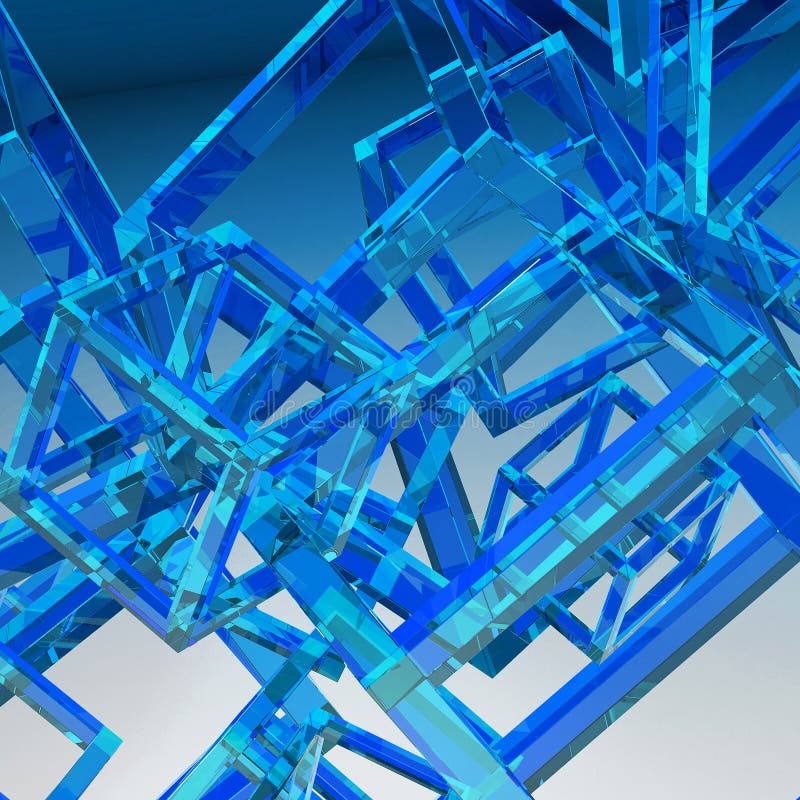 3d Illustration Basic Geometric Shapes Stock Illustration ...