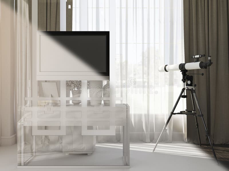 3d Illustration of Bedroom Interior Design. 3D Render Bedroom Interior ...