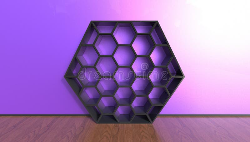 3d Illustration of Beehive Shaped Bookcase Stock Illustration ...