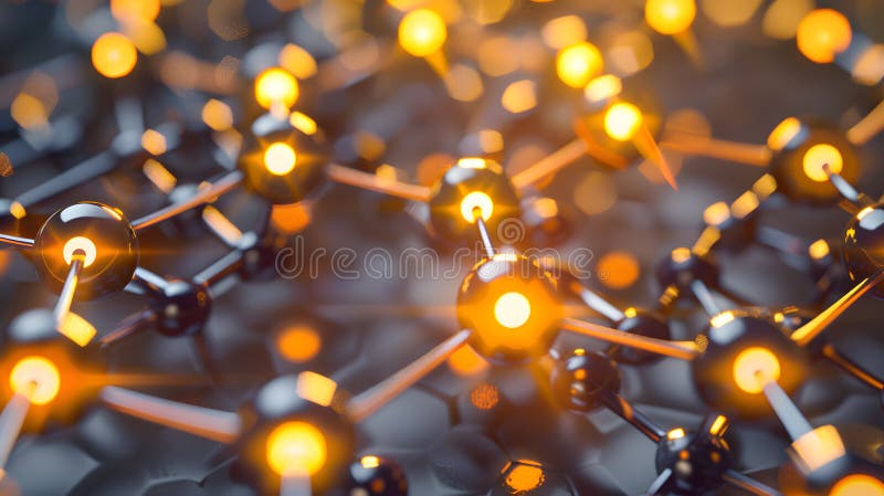 3D Illustration of a Biomolecule Intricate Stock Illustration ...