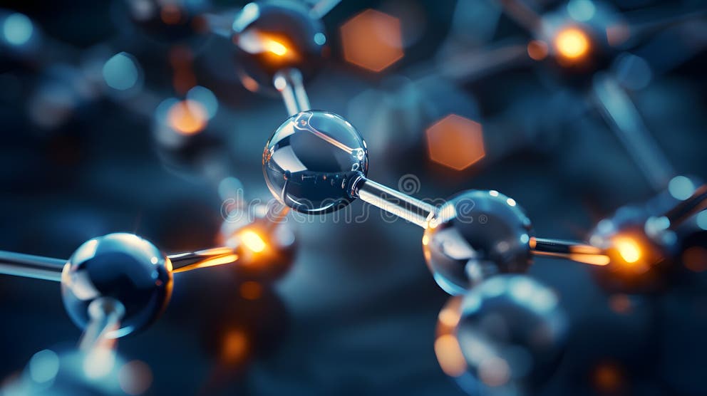 3D Illustration of a Biomolecule Intricate Stock Illustration ...