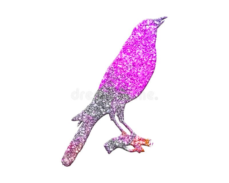 3d Illustration of the Bird Glitter Stock Photo - Image of animal ...