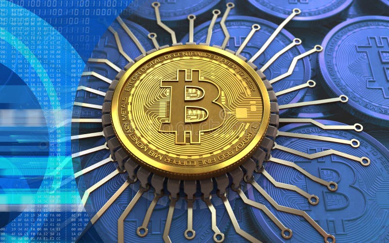 Many Integrated Circuit Chips or IC on White Background, 3D ...