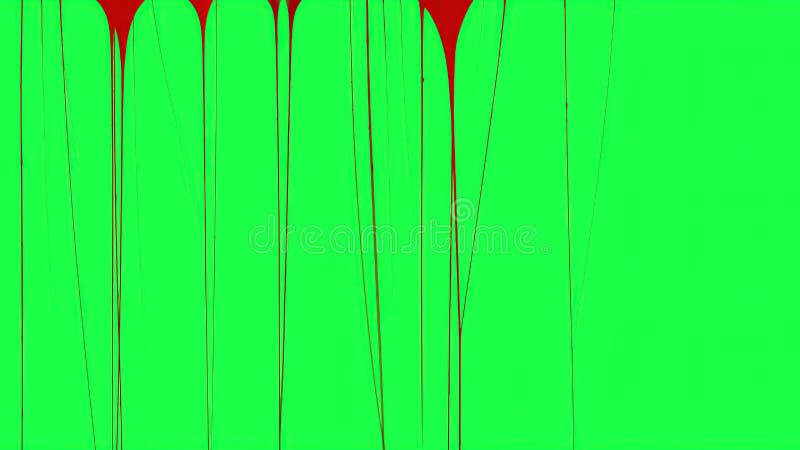 Blood Dripping Down on the Green Screen Stock Illustration ...