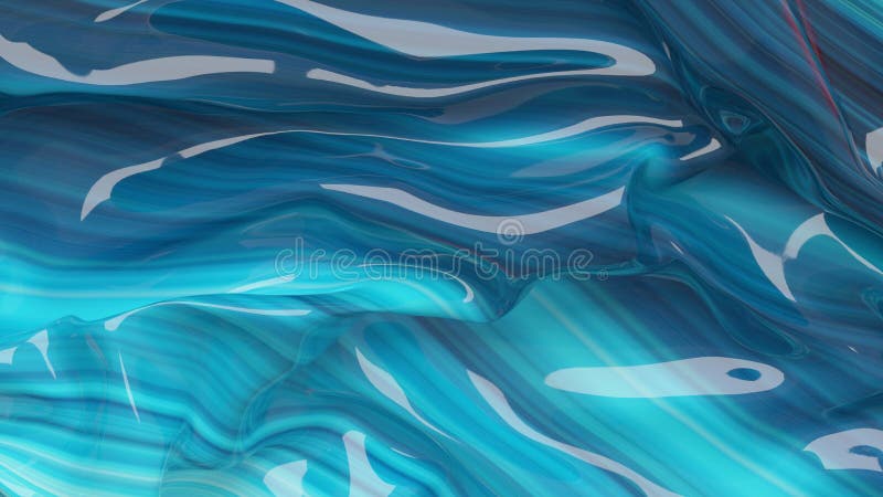 3D Illustration Blue Abstract Texture Stock Illustration - Illustration ...