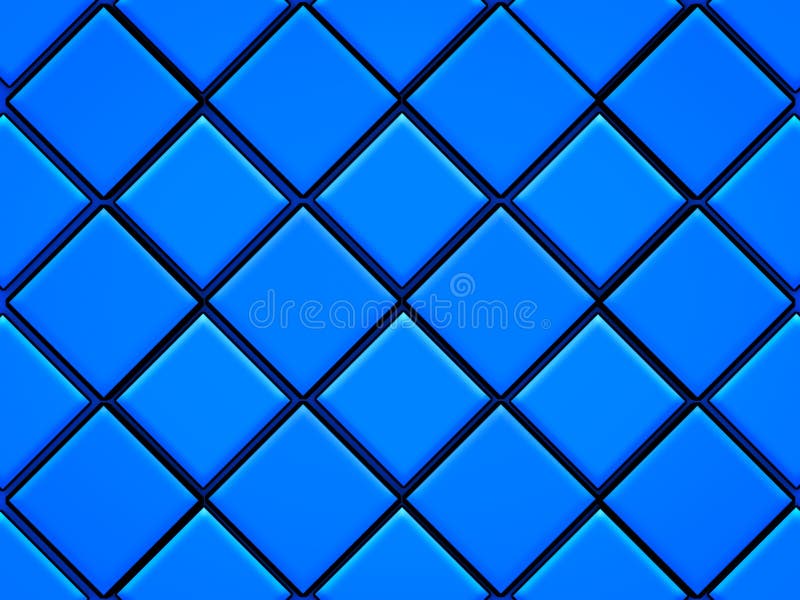 3D Illustration Blue Grid Background Stock Illustration - Illustration ...
