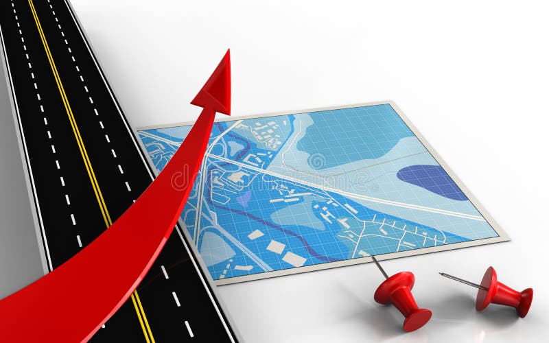 3d asphalt road stock illustration. Illustration of location - 99024264