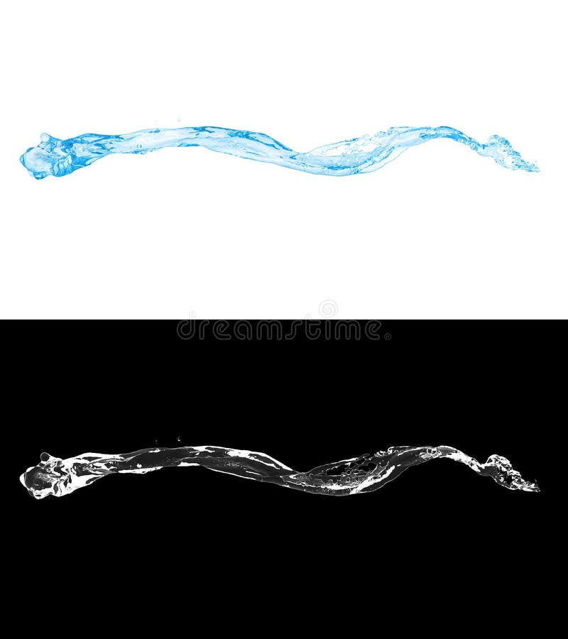 3D Illustration of a Blue Water Flow Stock Illustration - Illustration ...