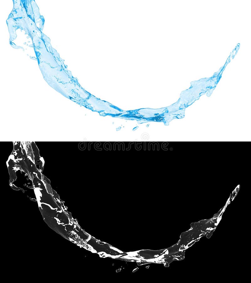 3D Illustration of a Blue Water Flow Stock Illustration - Illustration ...