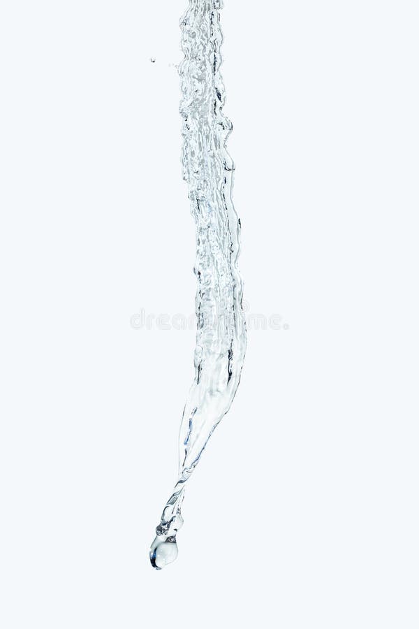 Water Spray Splash Flow Like Face on White Stock Photo - Image of flow ...