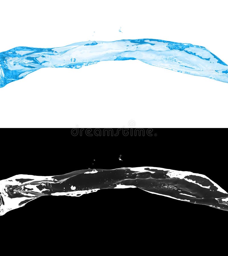 3D Illustration of a Blue Water Flow Stock Illustration - Illustration ...