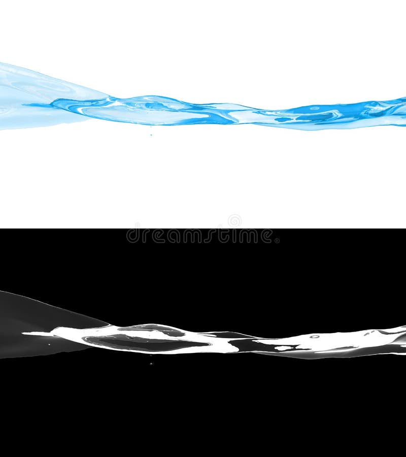 3D Illustration of a Blue Water Flow Stock Illustration - Illustration ...