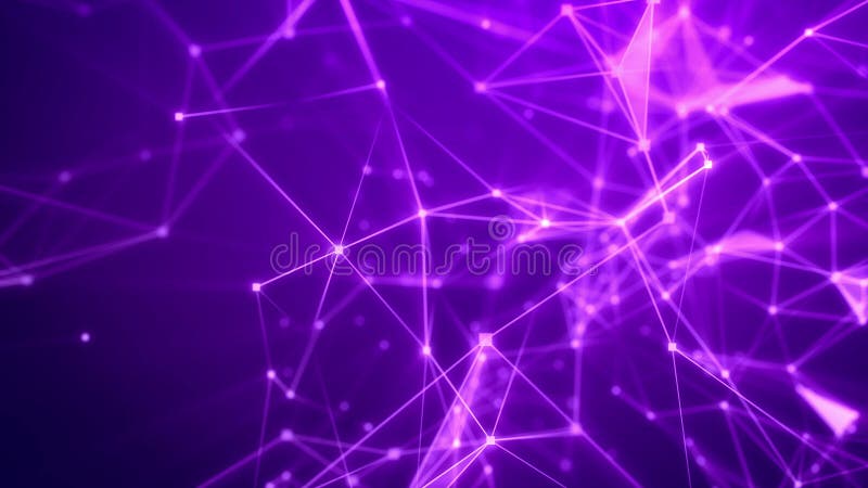 Flight through the Abstract Violet Grid Stock Illustration ...