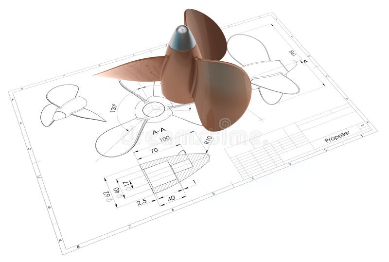 3d Illustration Boat Propeller Stock Illustrations – 337 3d ...