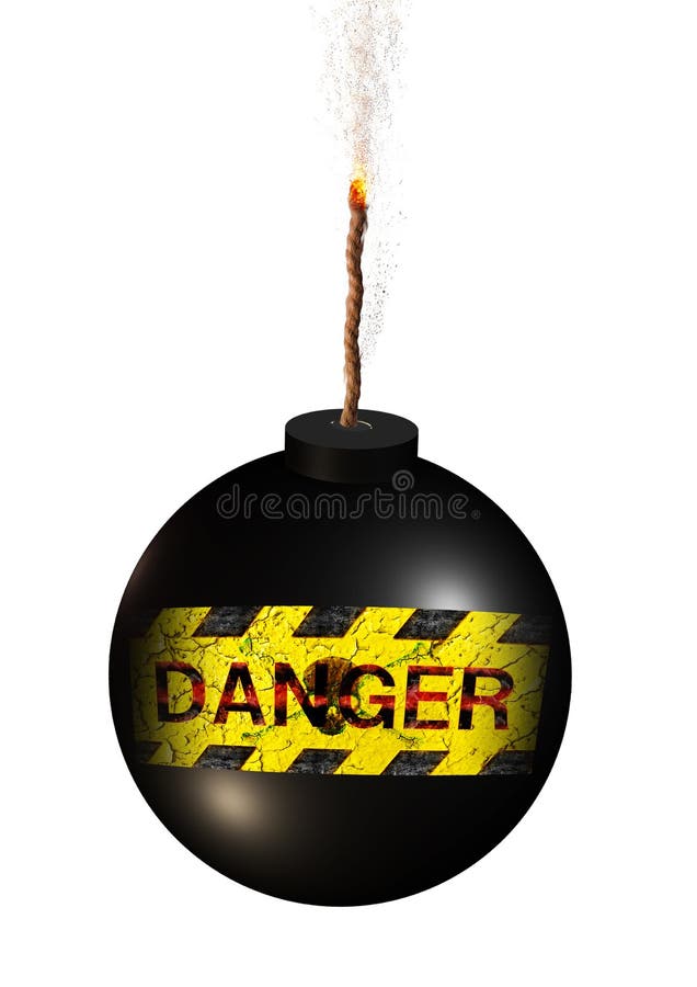 3d Illustration of Bomb Exploding Stock Illustration - Illustration of ...