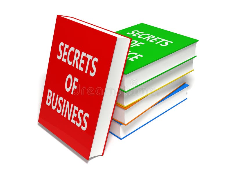 3d Illustration of Books Stack. Business Themed Books Stock ...