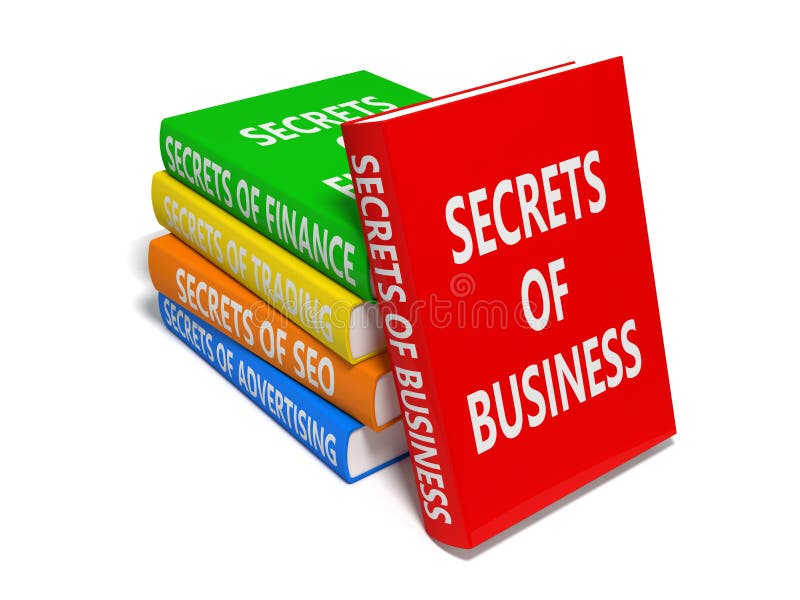 3d Illustration of Books Stack. Business Themed Books Stock ...