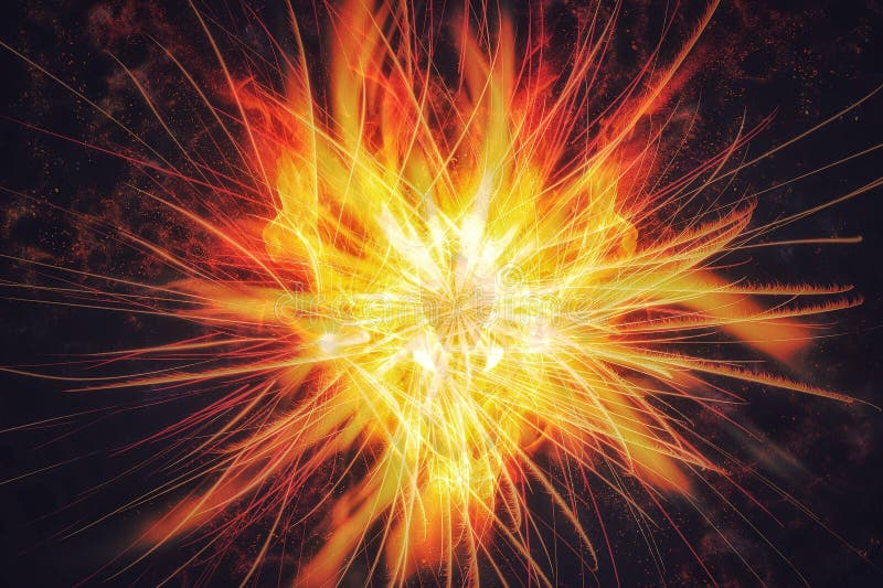 3d Illustration of a Burning Flame Dragon Stock Illustration ...