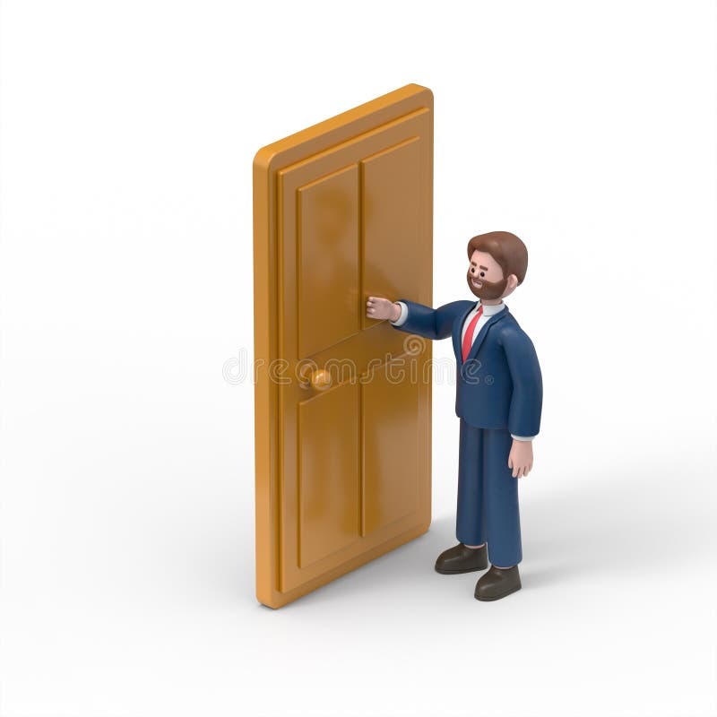 Knocking Door Cartoon Stock Illustrations – 123 Knocking Door Cartoon ...
