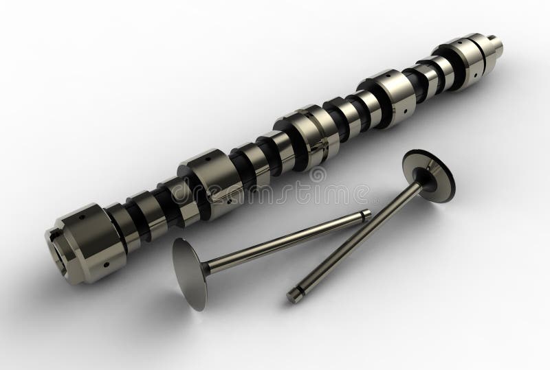 Car engine - valves stock illustration. Illustration of valve - 23612919