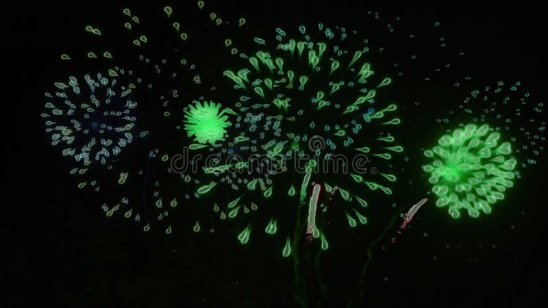 Cartoon effect of firework stock illustration. Illustration of festive ...