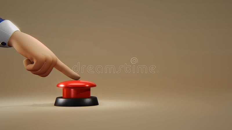 Hand Pushing Red Button Stock Illustrations – 490 Hand Pushing Red ...