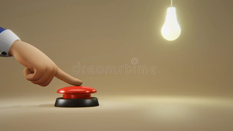 Hand Pushing Red Button Stock Illustrations – 490 Hand Pushing Red ...