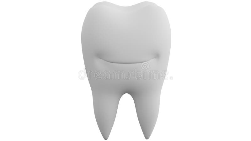 A 3D Illustration of a Cartoon Smiling Teeth Stock Illustration ...