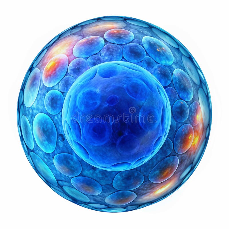 3D Illustration of a Cell stock illustration. Illustration of structure ...