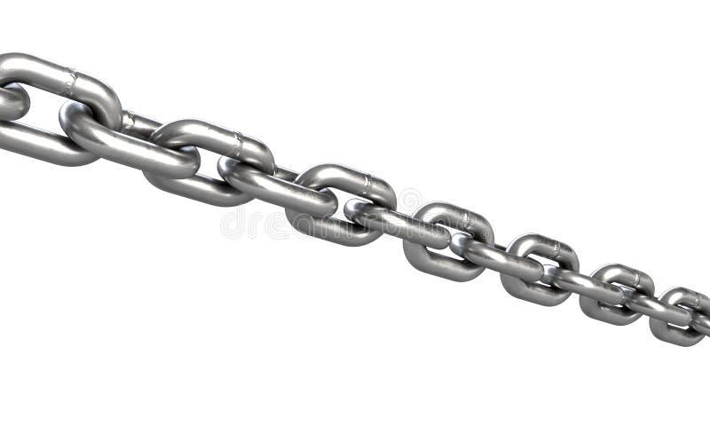 3D Illustration of Chain Isolated on White Background Stock ...
